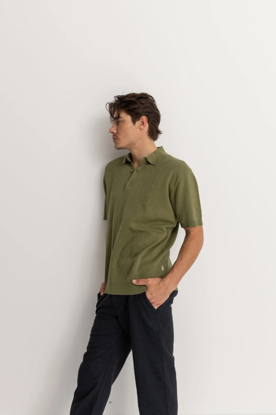 Rory Short Sleeve Polo in Sage – Fore & Wharf